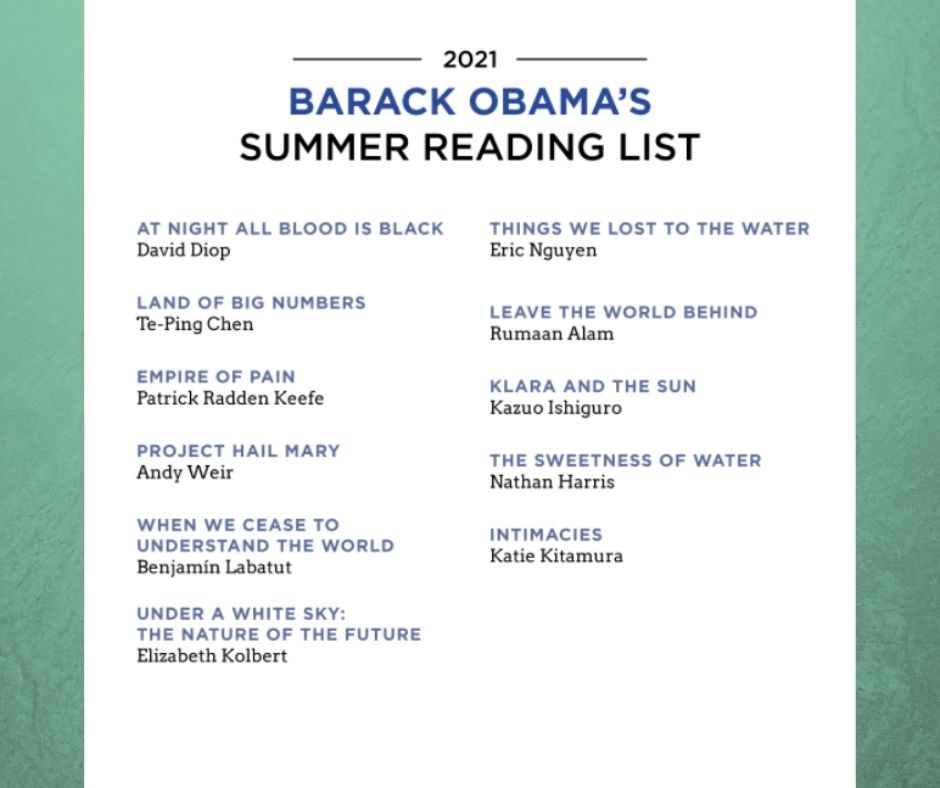 Barack Obama Reading List Summer 2021